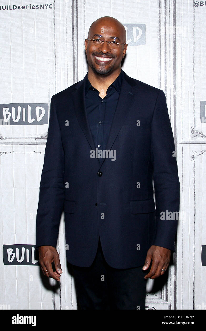 New York, USA. 23 Apr, 2019. Van Jones at BUILD Series, discussing the ...