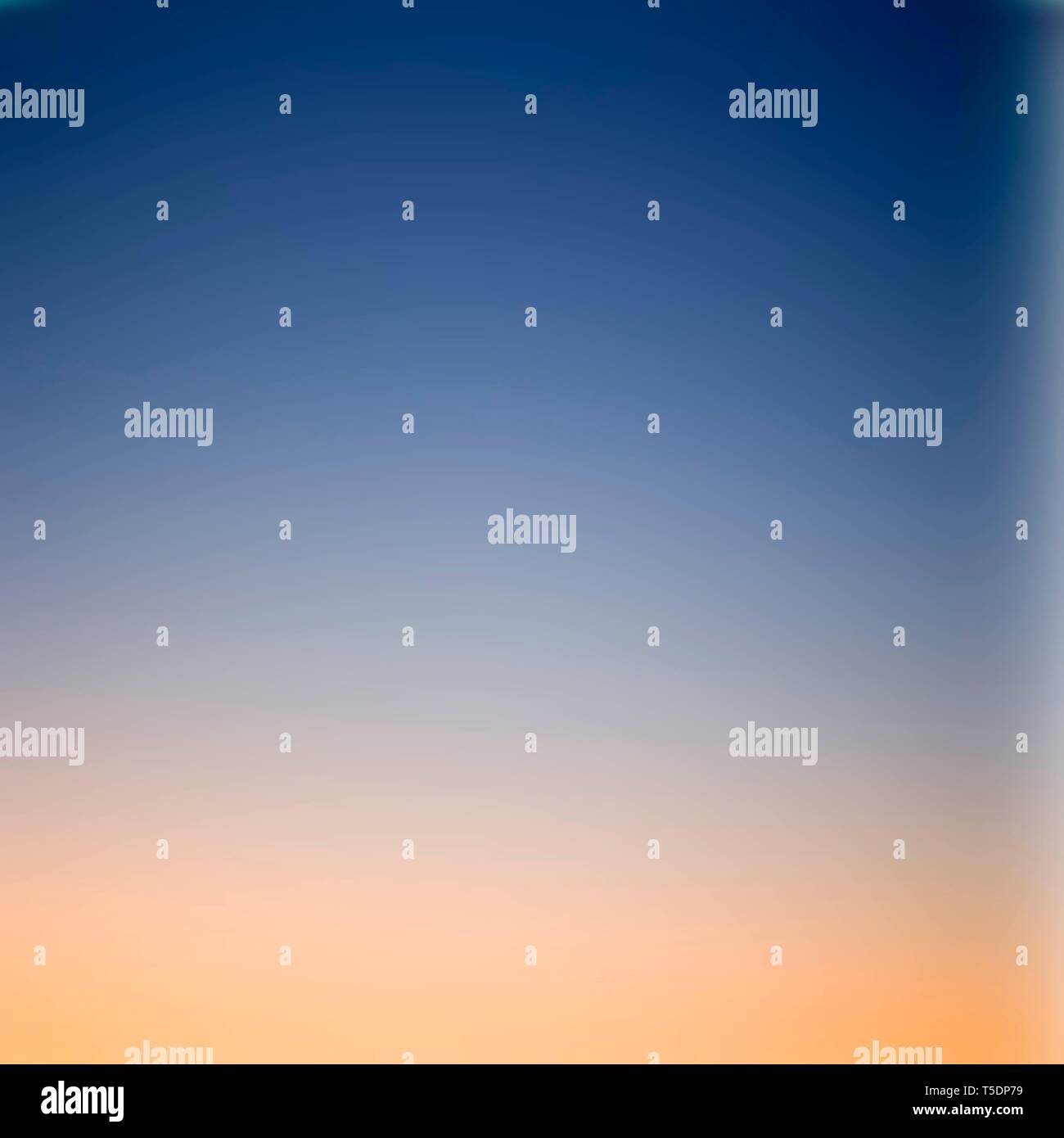 Editable vector illustration of high misty clouds in a blue and orange ...