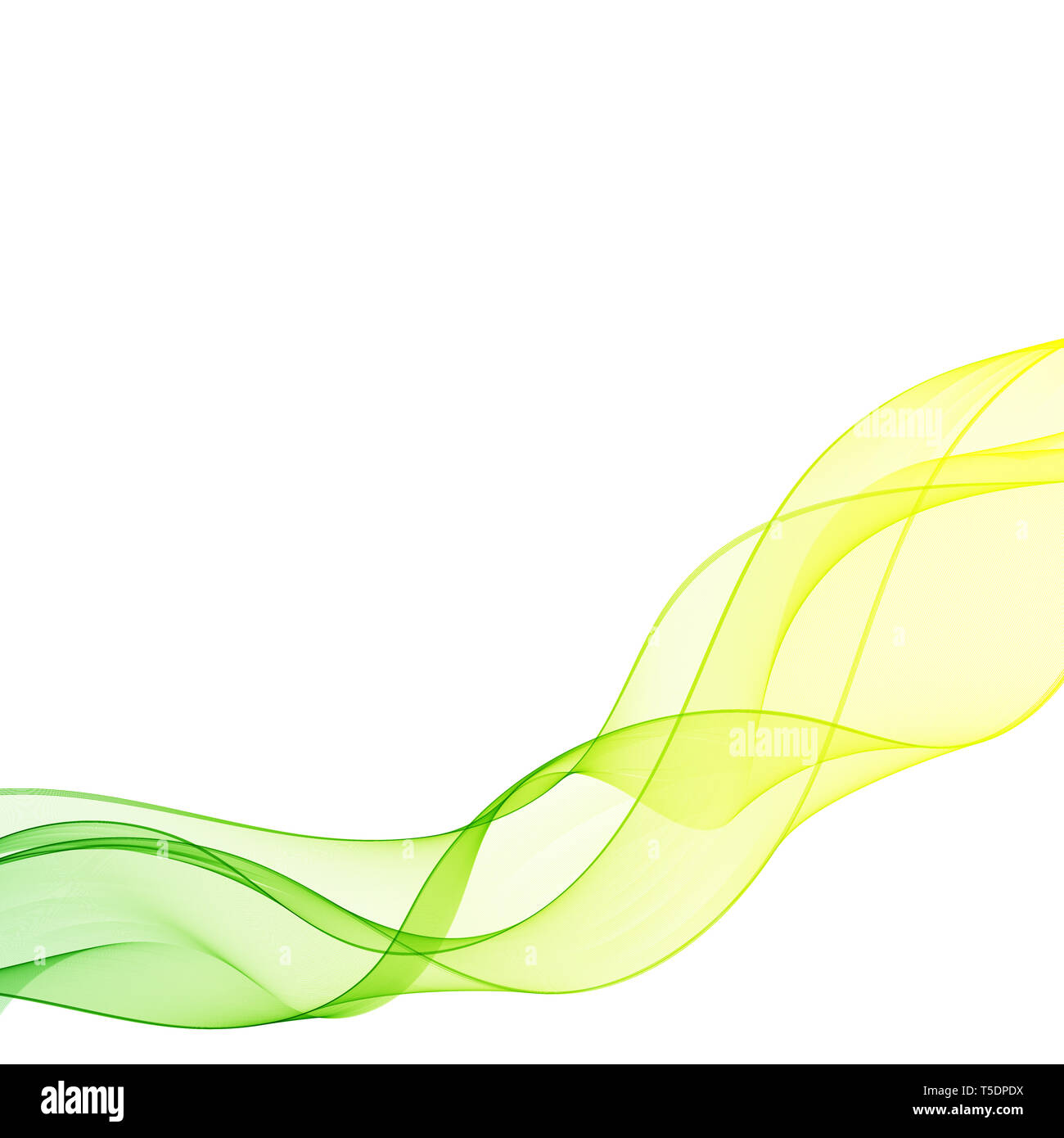 colorful abstract wave. yellow and green lines. vector background. eps ...
