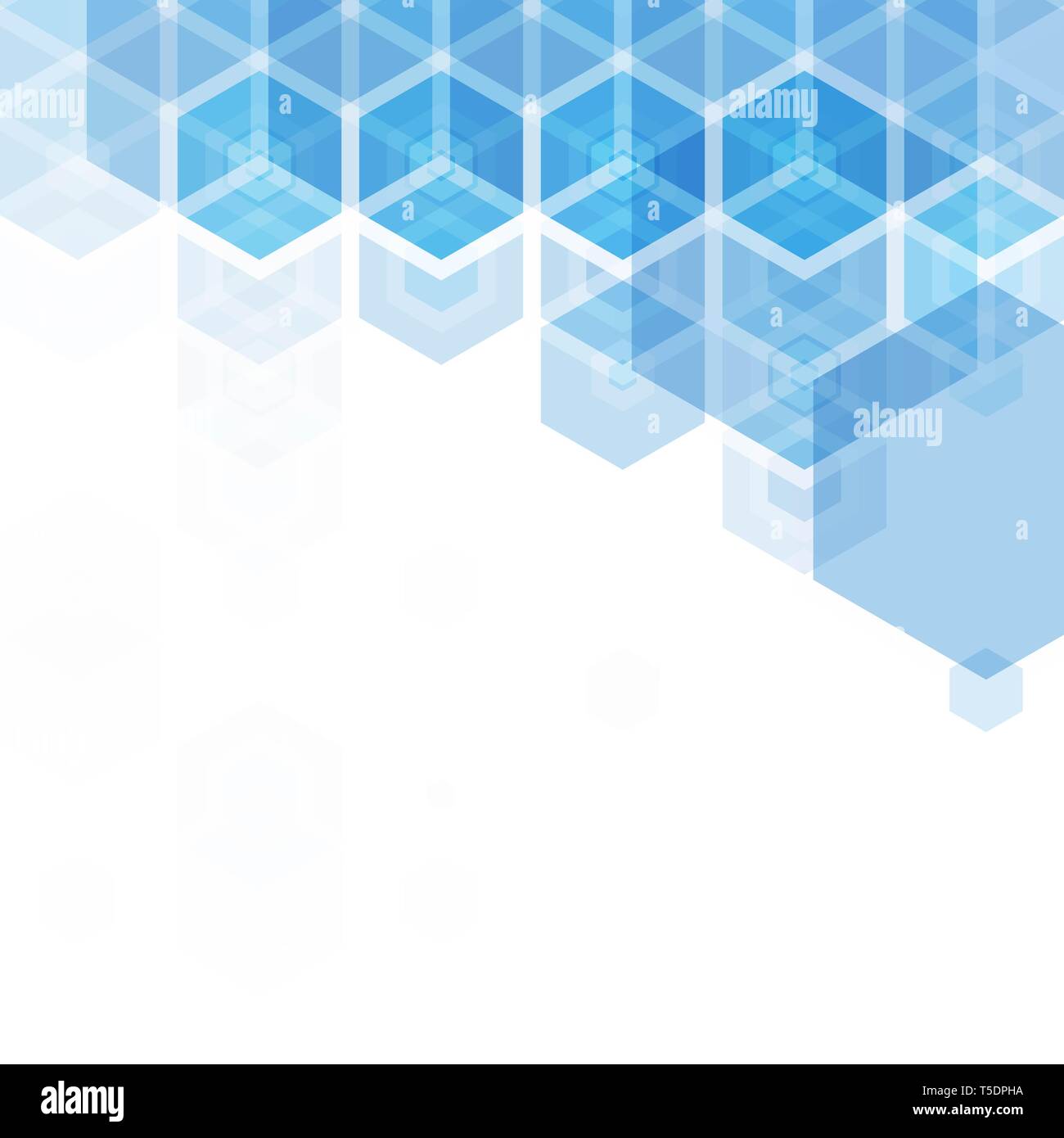 Geometric blue shape of hexagons. Design element. eps 10 Stock Photo ...