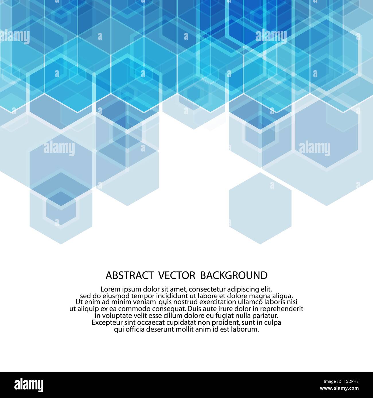 Geometric background. Brochure template design. Abstract blue hexagonal ...