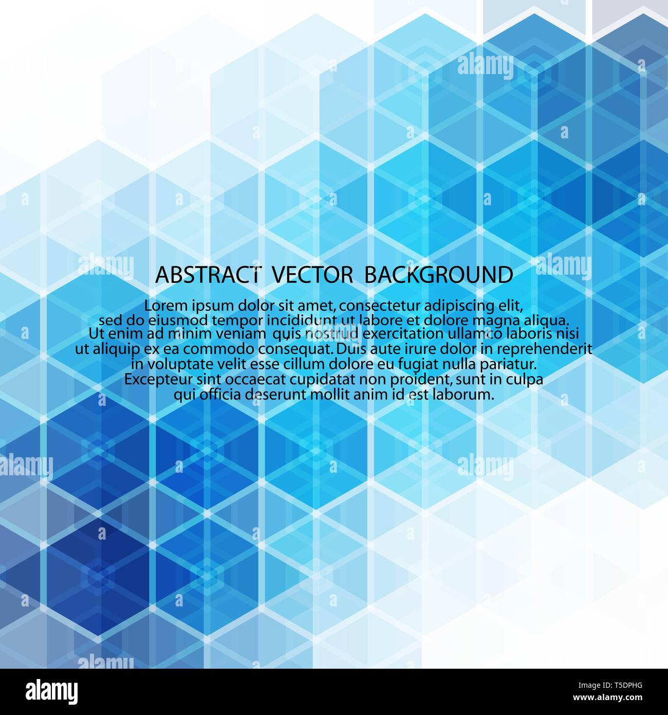 Vector Abstract geometric background. Template brochure design. Blue ...