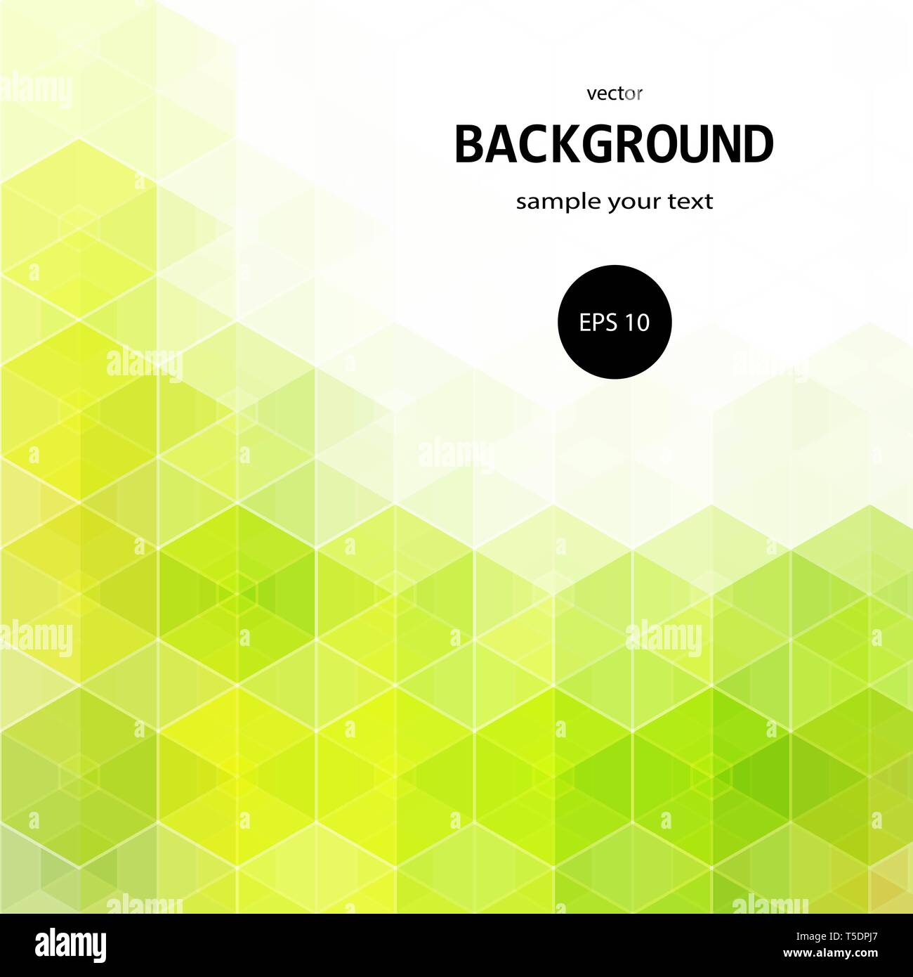 Abstract geometric background. Template brochure design. Green hexagon ...