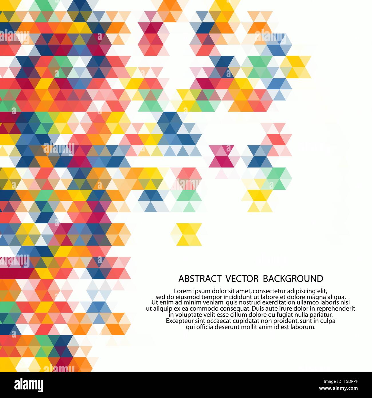 abstract vector background. color triangle pattern. eps 10 Stock Photo ...