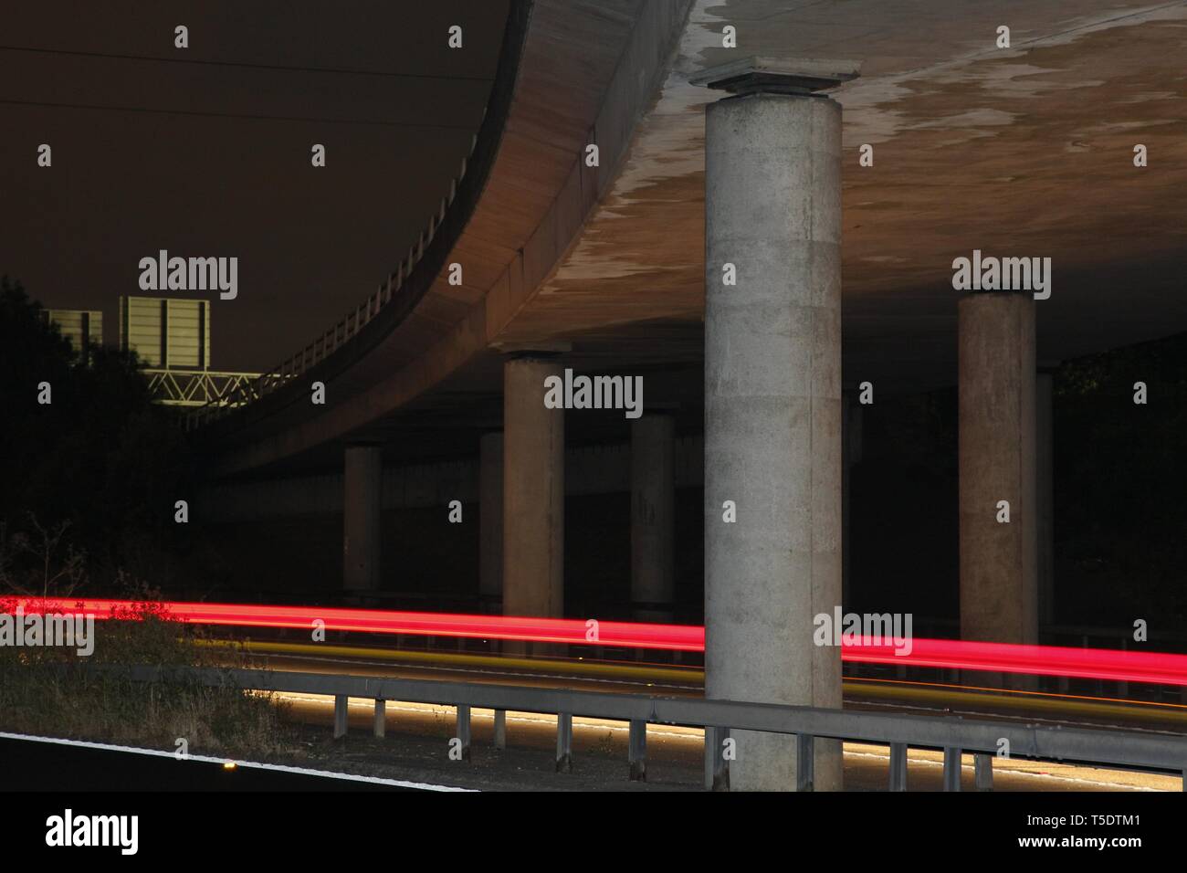 Junction 3 of M25 looking SE Stock Photo - Alamy