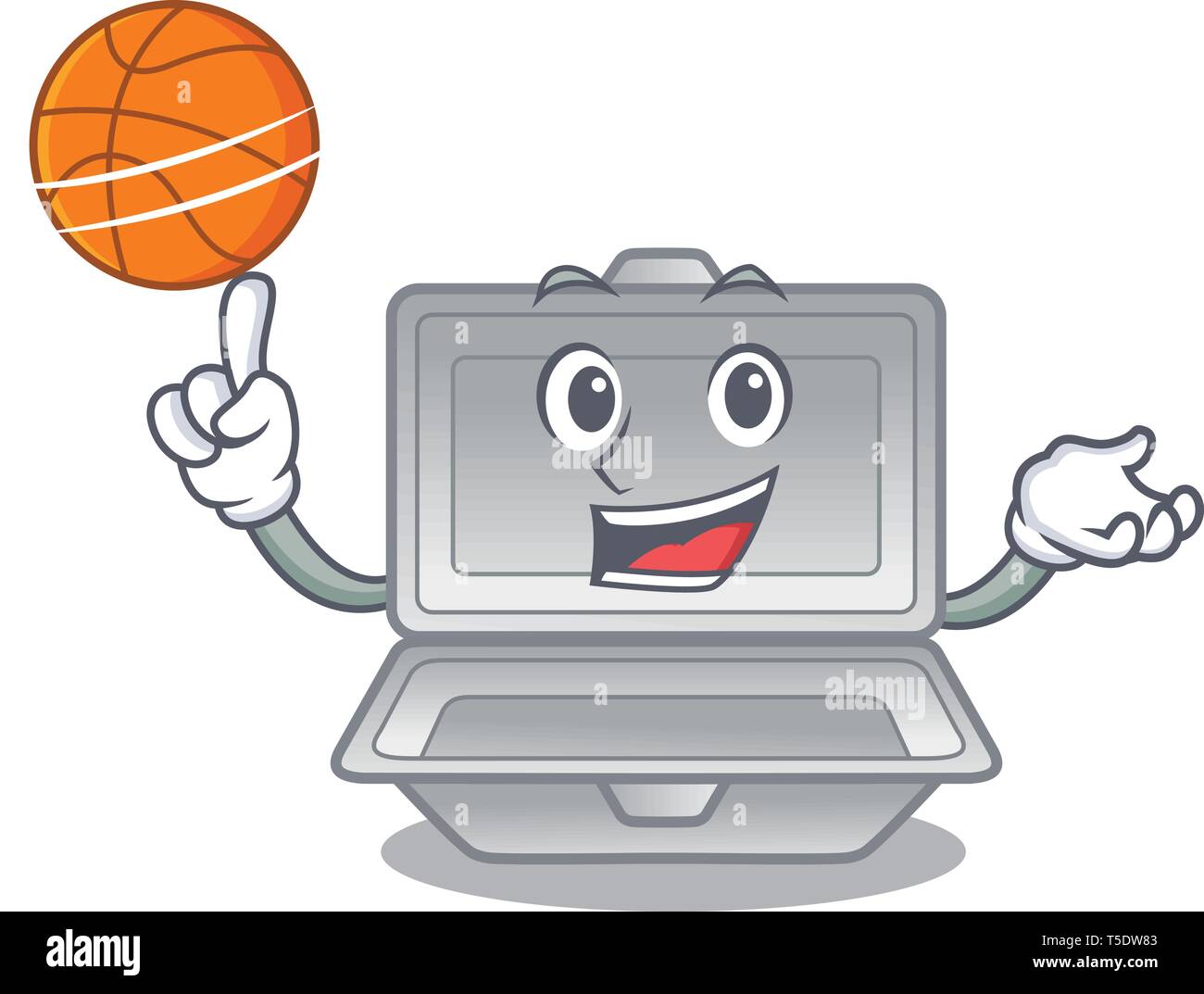 With basketball open styrofoam in the cartoon shape Stock Vector Image ...