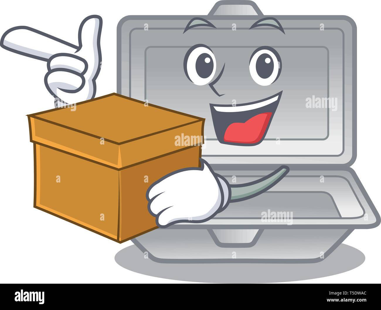 Styrofoam box Stock Vector Images - Alamy