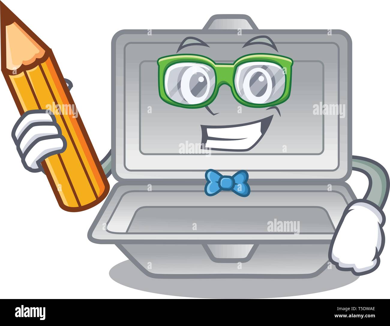 Student open styrofoam isolated with the mascot Stock Vector Image ...