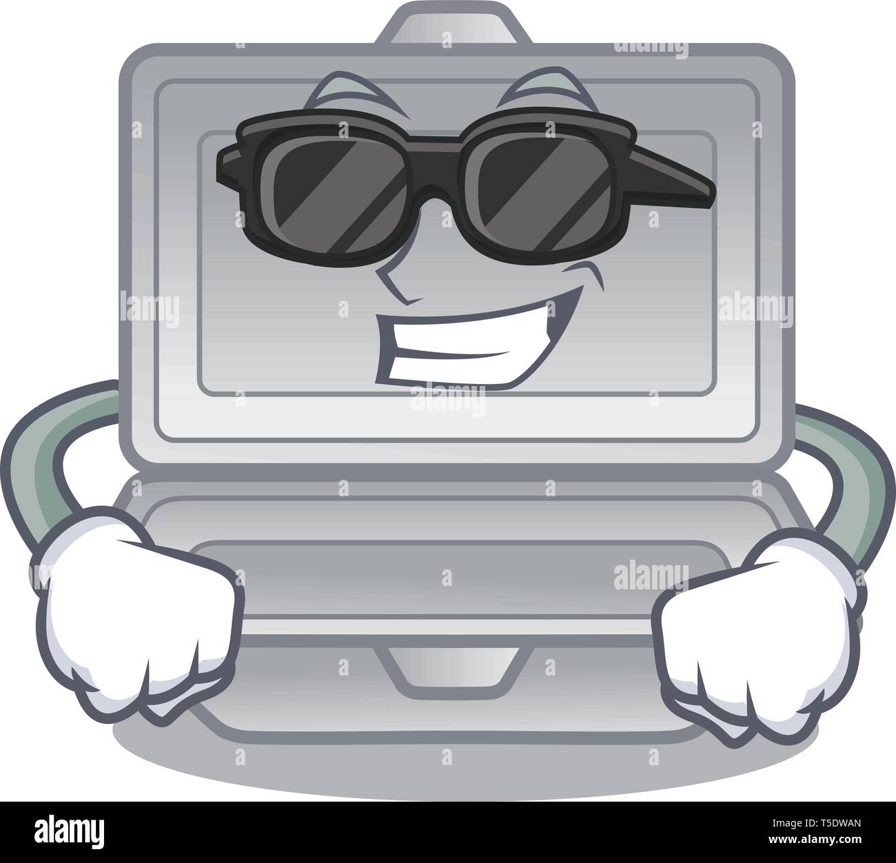 Super cool open styrofoam isolated with the mascot Stock Vector Image ...