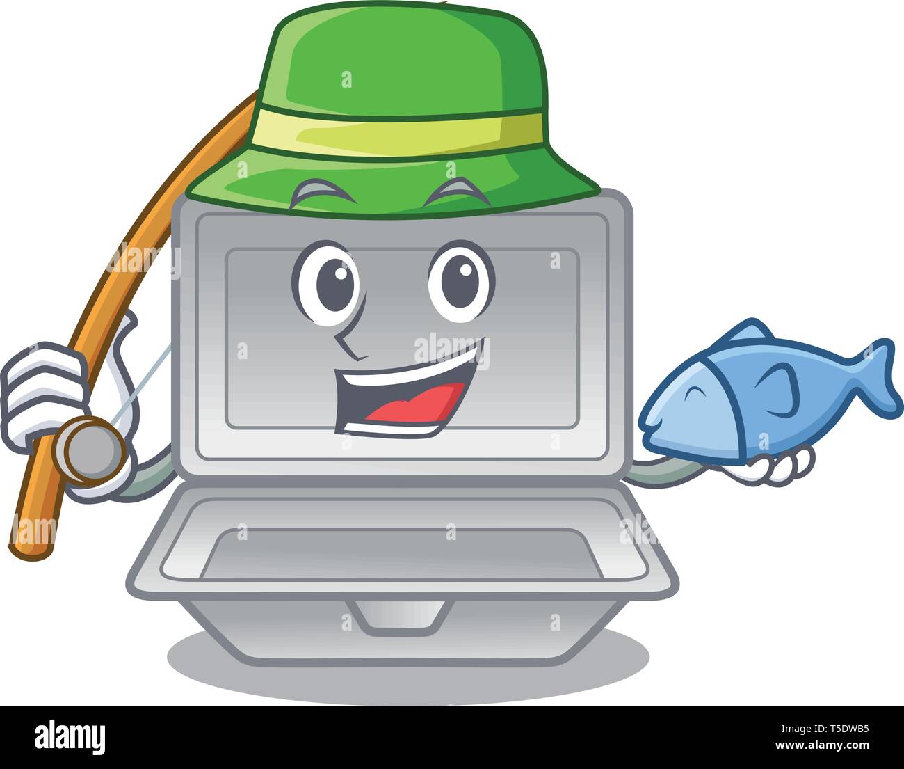 Polystyrene fish delivery box Stock Vector Images - Alamy