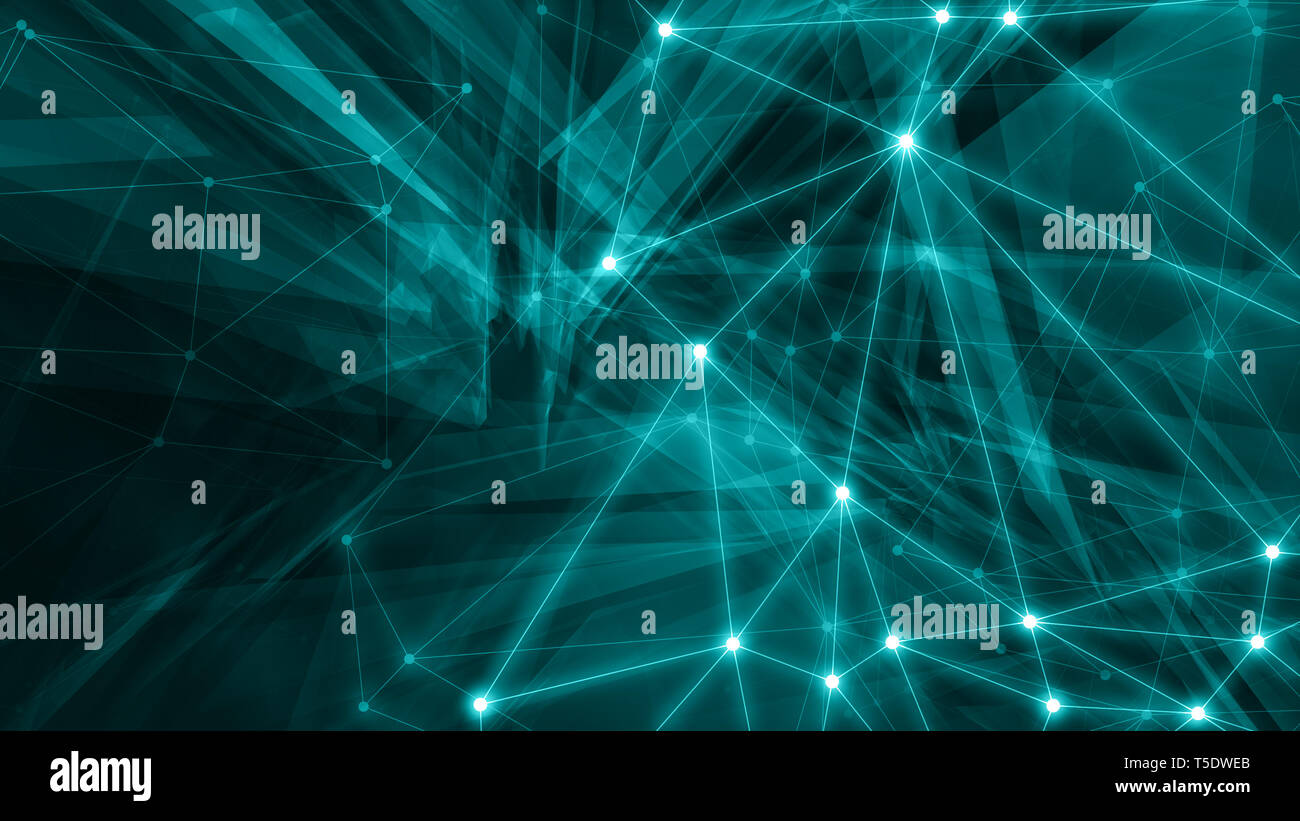 Creative new tech graphic backgrounds, connected random polygons Stock ...