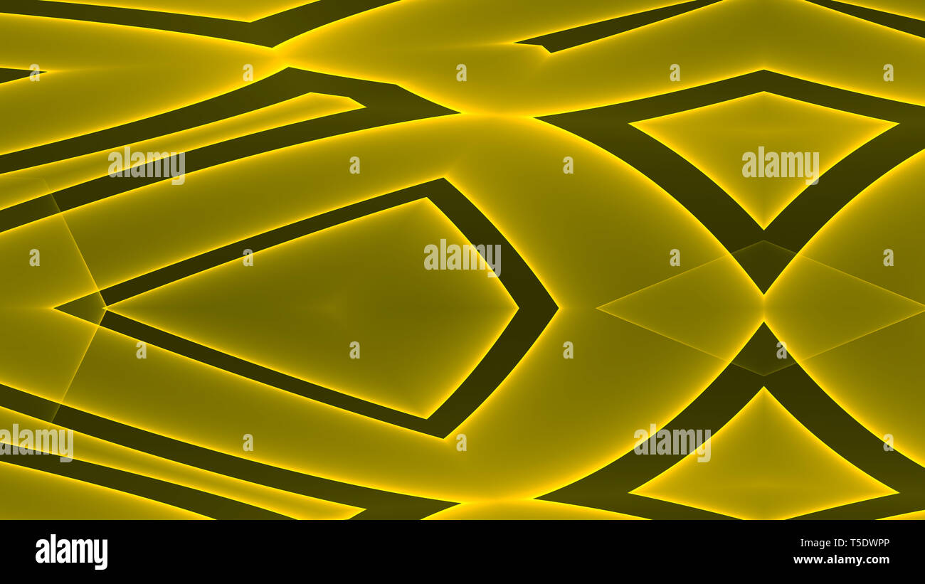 Abstract futuristic gold colored empty space background with colorful ...