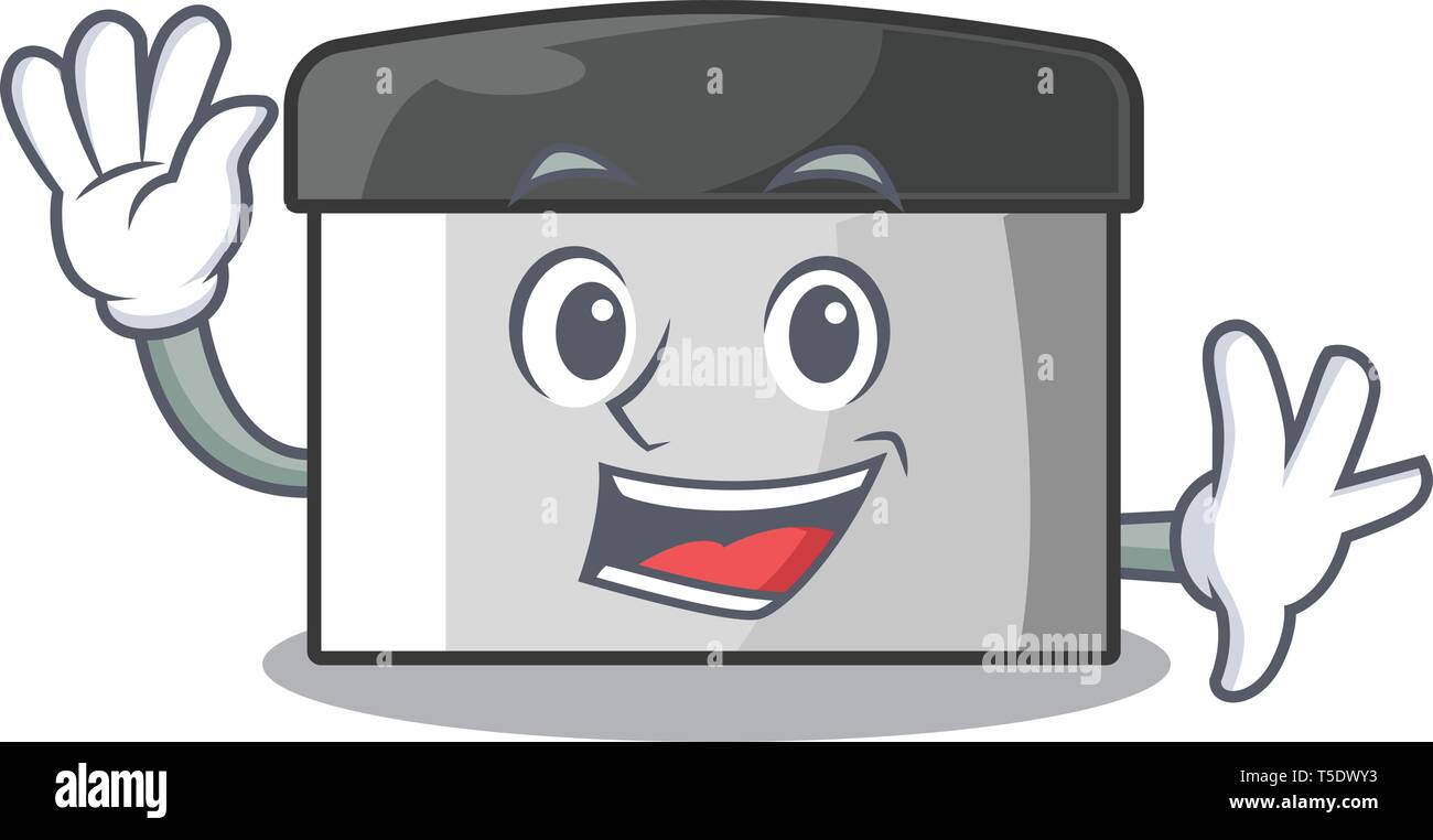 Waving pastry scraper isolated with the cartoon Stock Vector Image ...