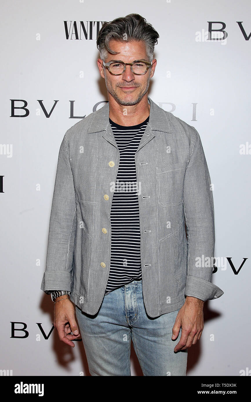 New York, USA. 23 Apr, 2019. Eric Rutherford at BVLGARI's World ...
