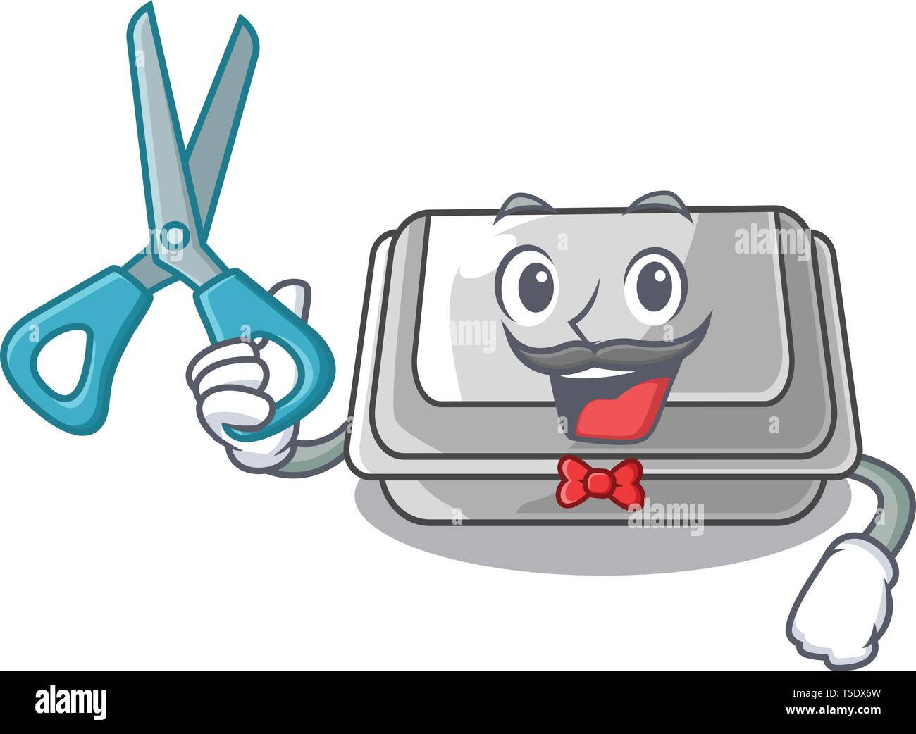 Barber plastic box isolated in the cartoon Stock Vector Image & Art - Alamy