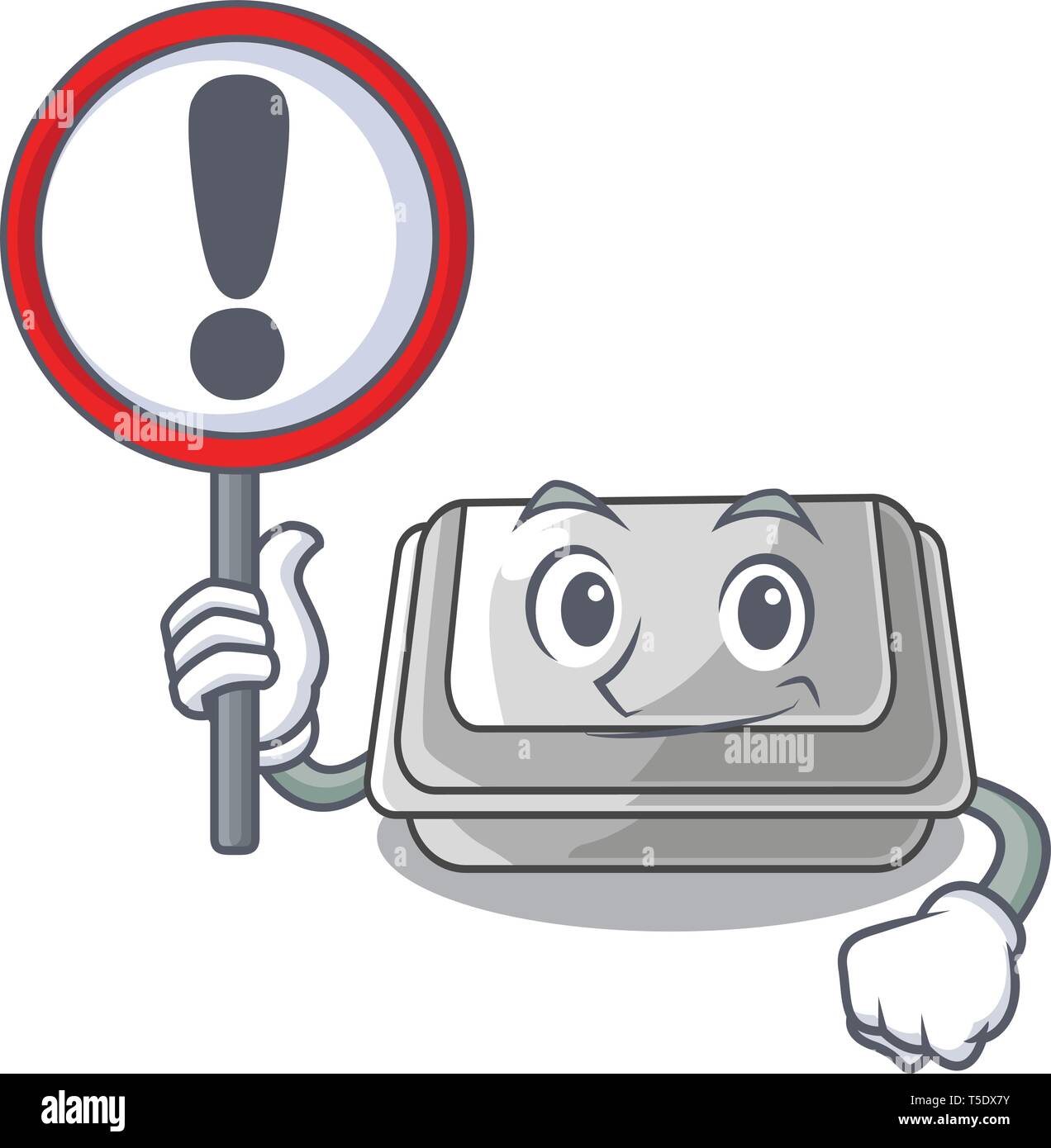 With sign plastic box isolated in the cartoon Stock Vector Image & Art ...