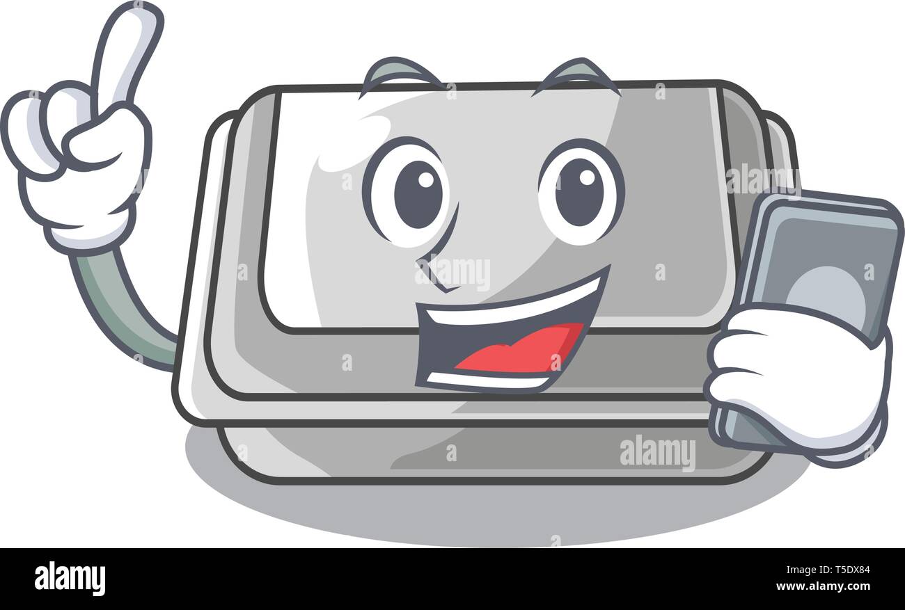 With phone plastic box isolated in the cartoon Stock Vector Image & Art ...