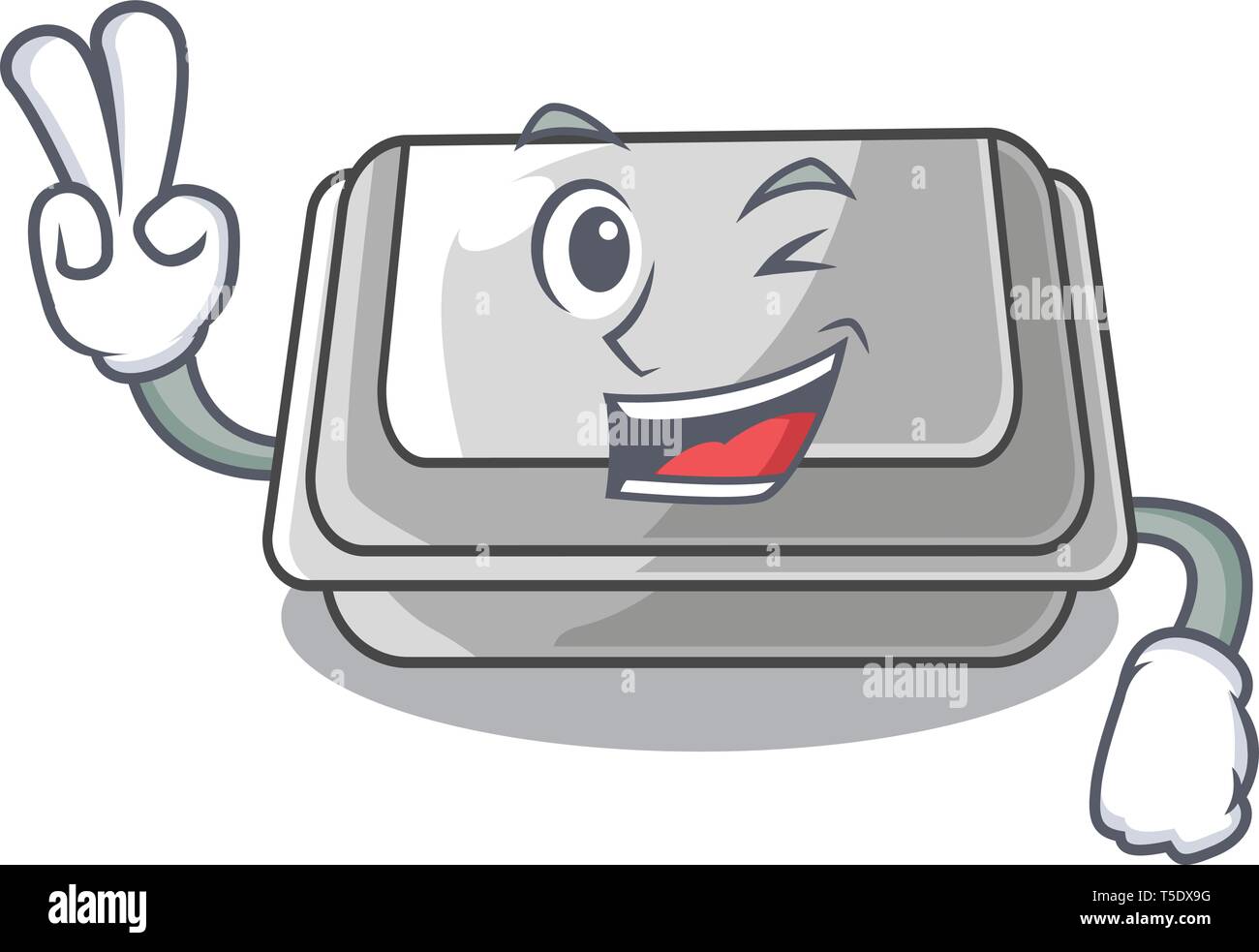 Two finger plastic box in the mascot shape Stock Vector Image & Art - Alamy