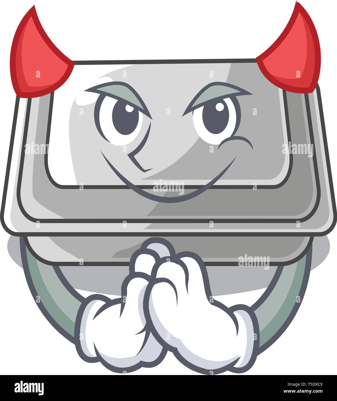 Devil plastic box in the cartoon table Stock Vector Image & Art - Alamy