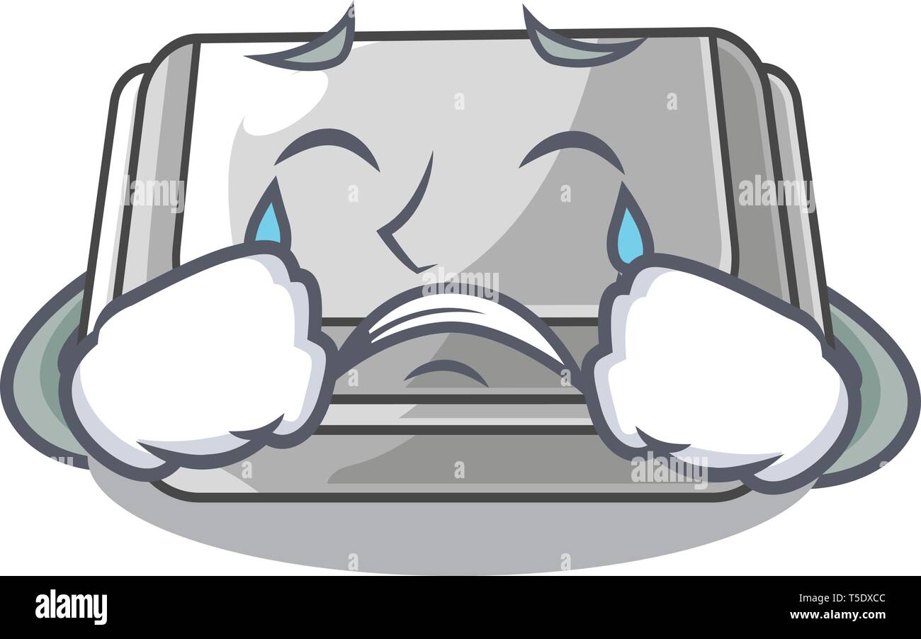 Crying plastic box in the cartoon table Stock Vector Image & Art - Alamy