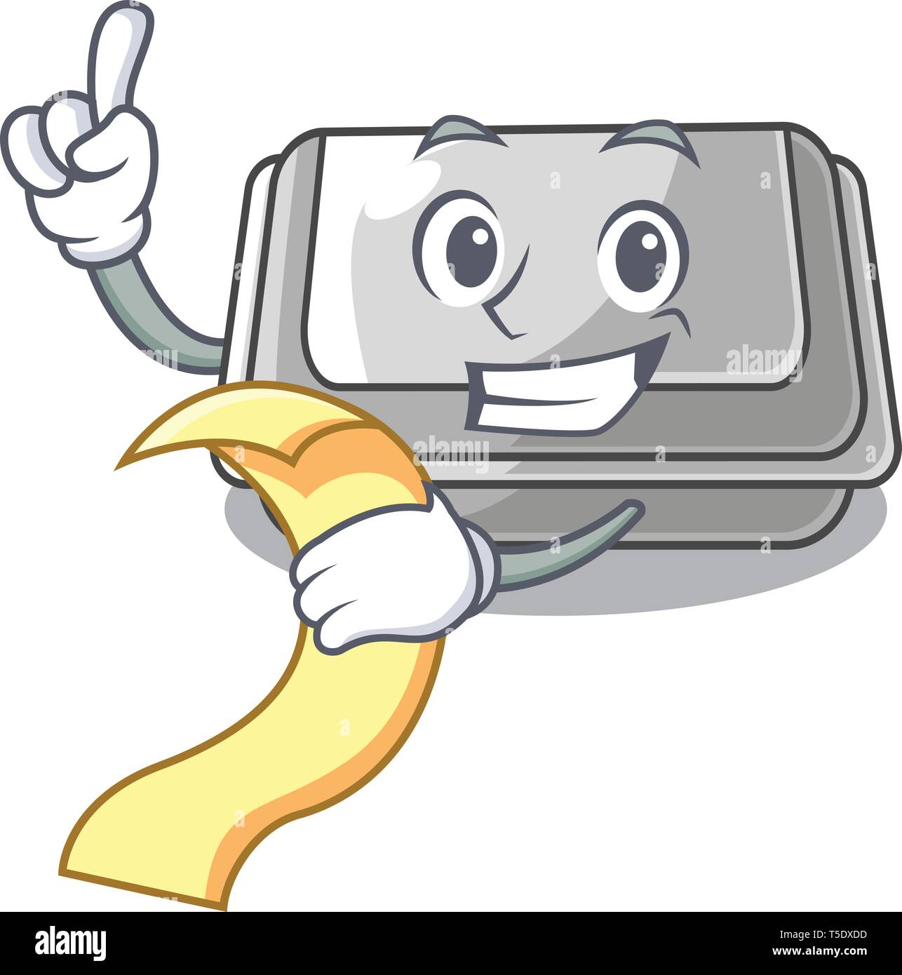 With menu plastic box in the cartoon table Stock Vector Image & Art - Alamy