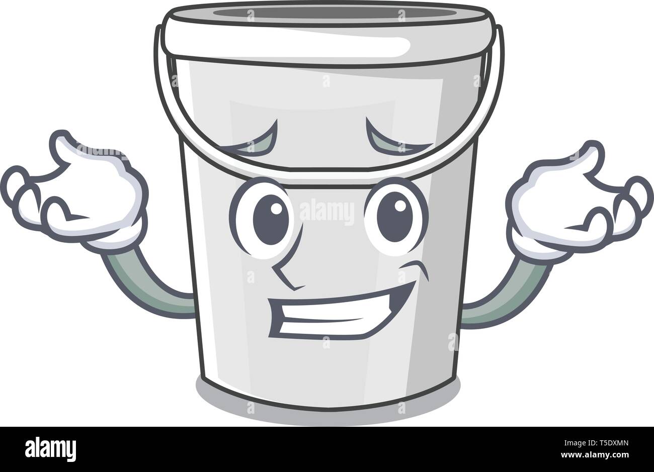 Grinning plastic tube bucket the cartoon shape Stock Vector Image & Art ...
