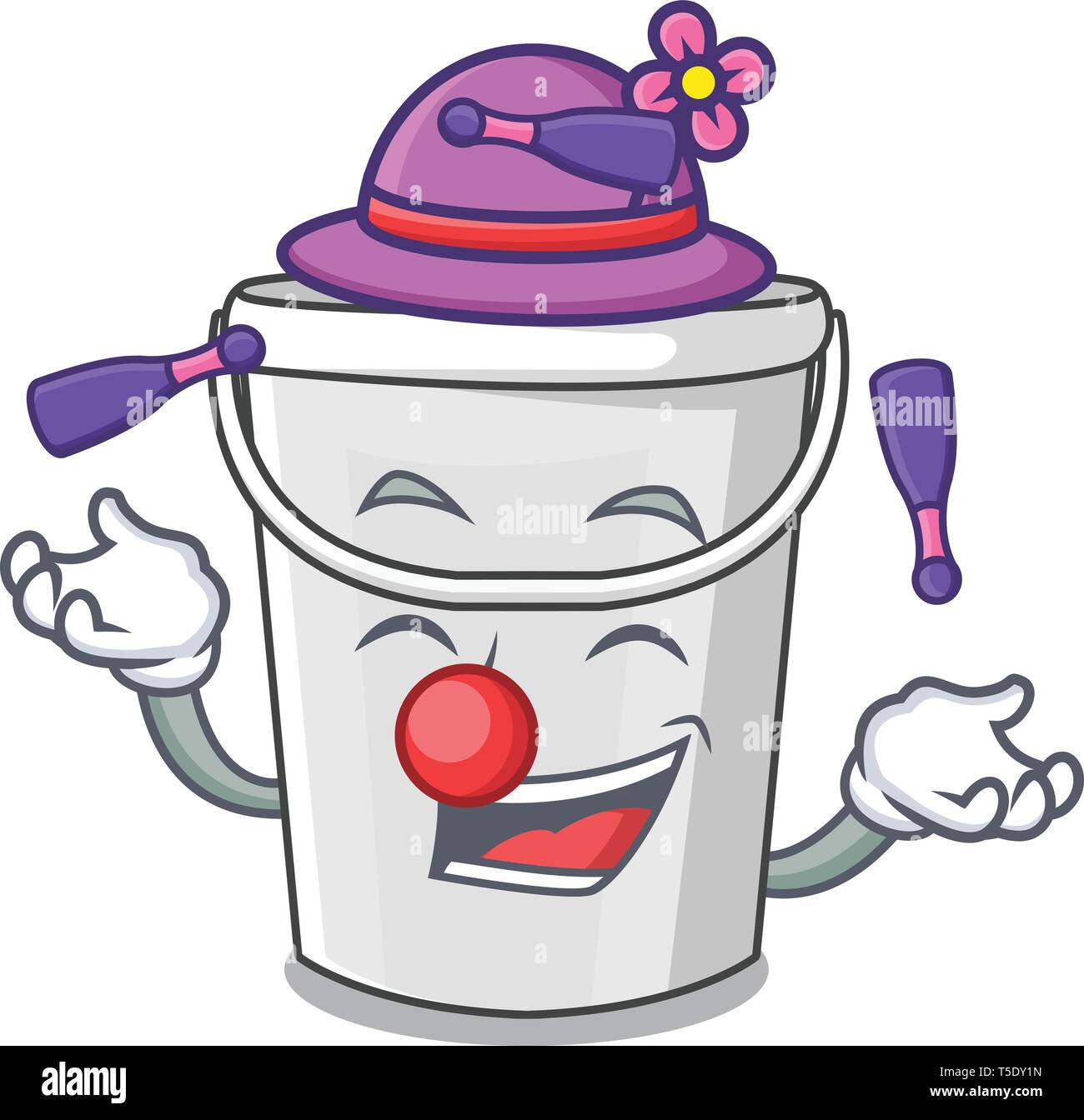 Clown bucket Stock Vector Images - Alamy