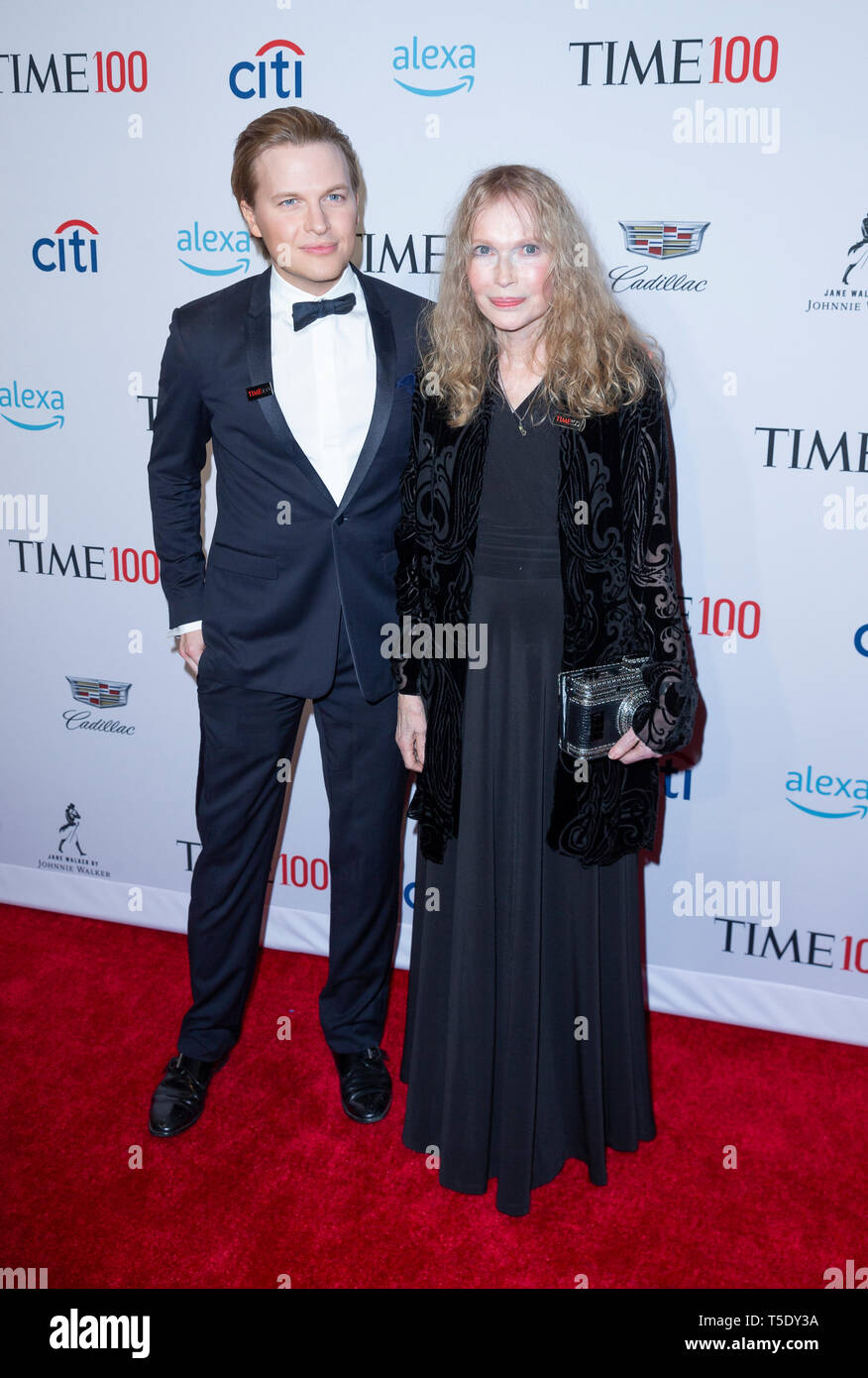 New York, NY - April 23, 2019: Ronan Farrow and Mia Farrow attend the ...