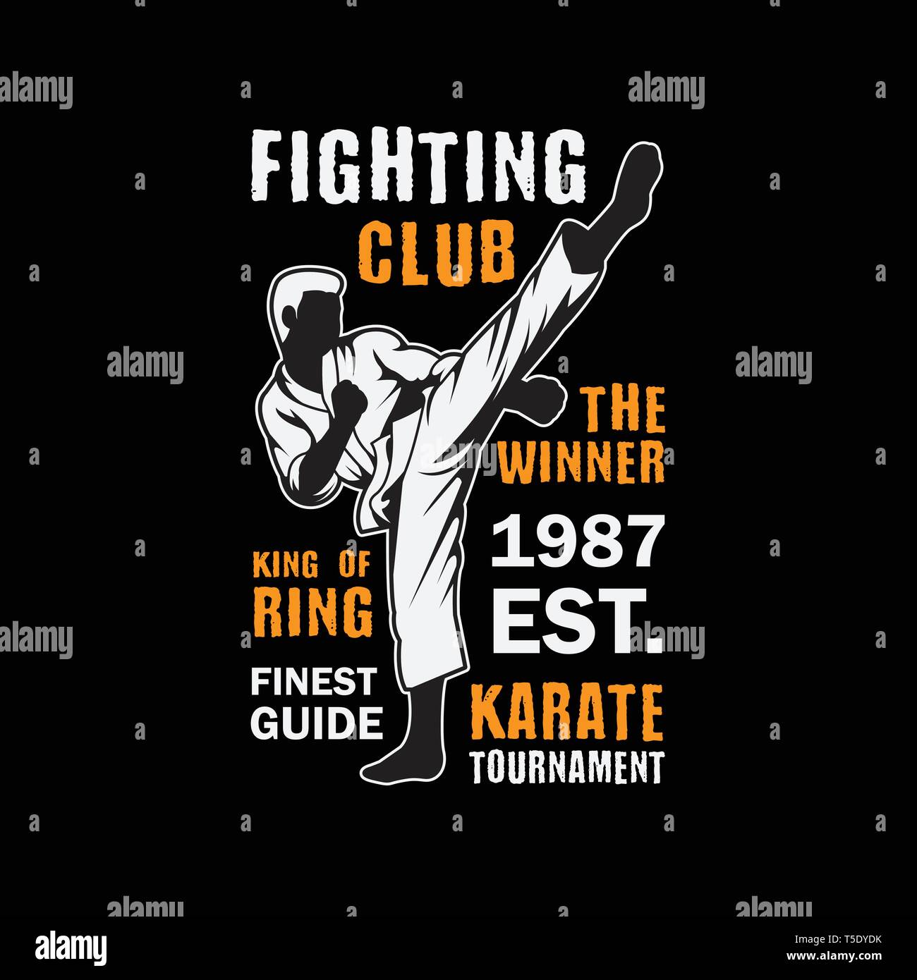 Karate typography hi-res stock photography and images - Alamy