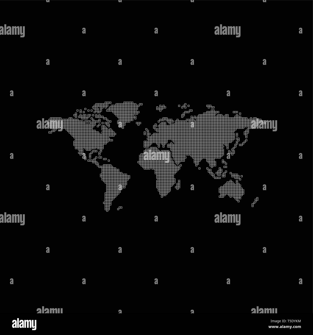 world region map globe vector art illustration Stock Vector Image & Art ...