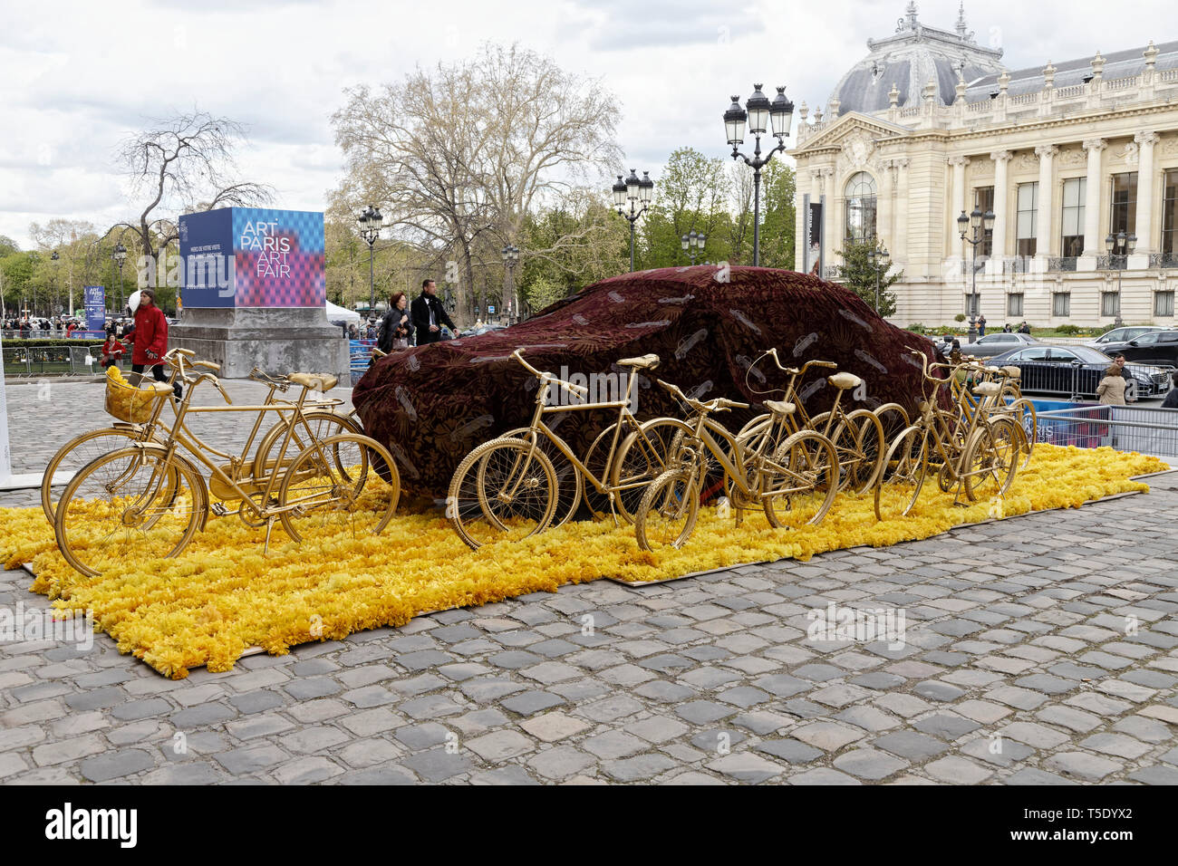 Paris, France. 3th April, 2019.Artwork exibited at Paris Art Fair ...