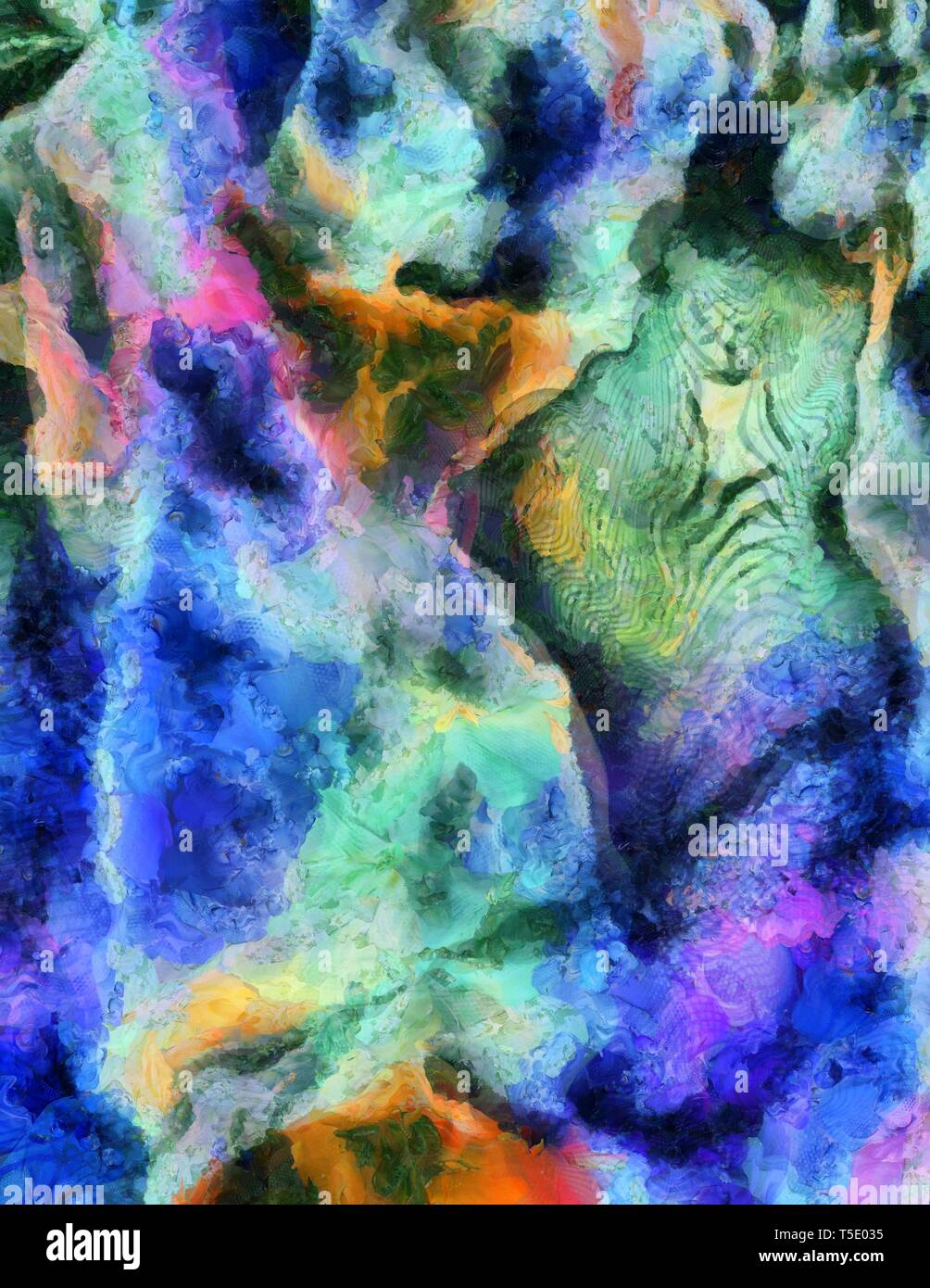 Abstract painting in vivid colors Stock Photo - Alamy