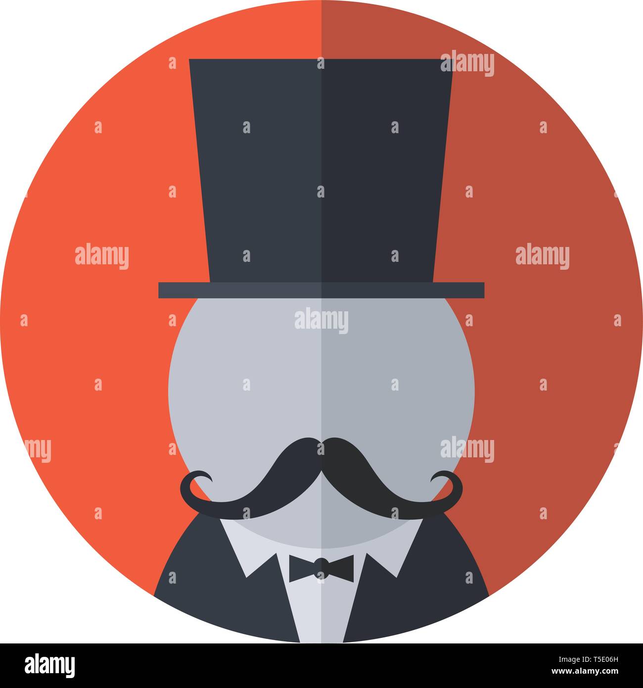 retro gentleman avatar portrait profile picture icon vector Stock ...