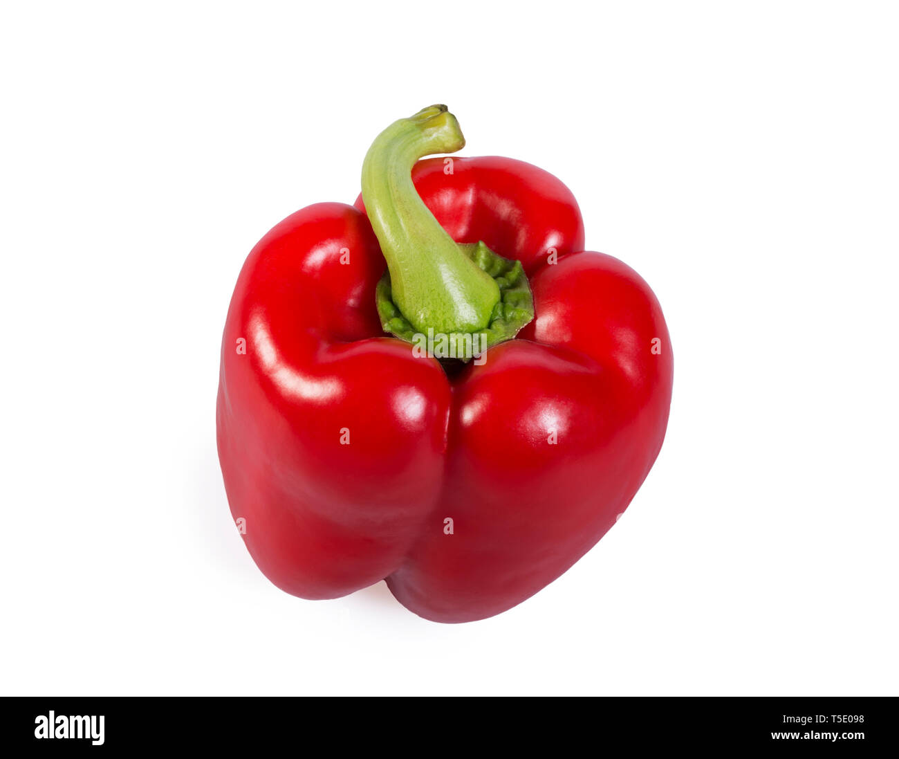 Red paprika isolated on white background Stock Photo - Alamy