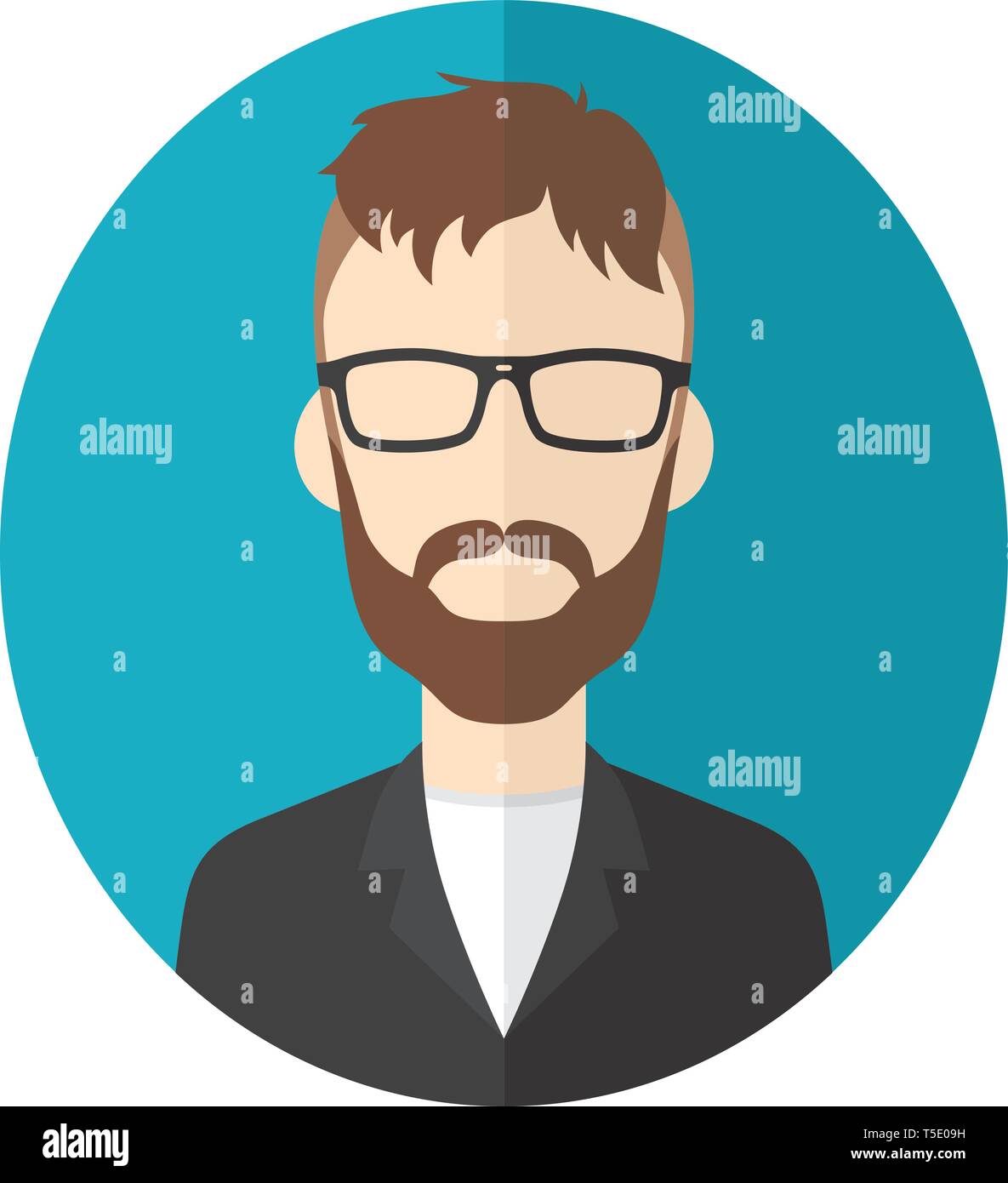 retro gentleman avatar portrait profile picture icon vector Stock ...