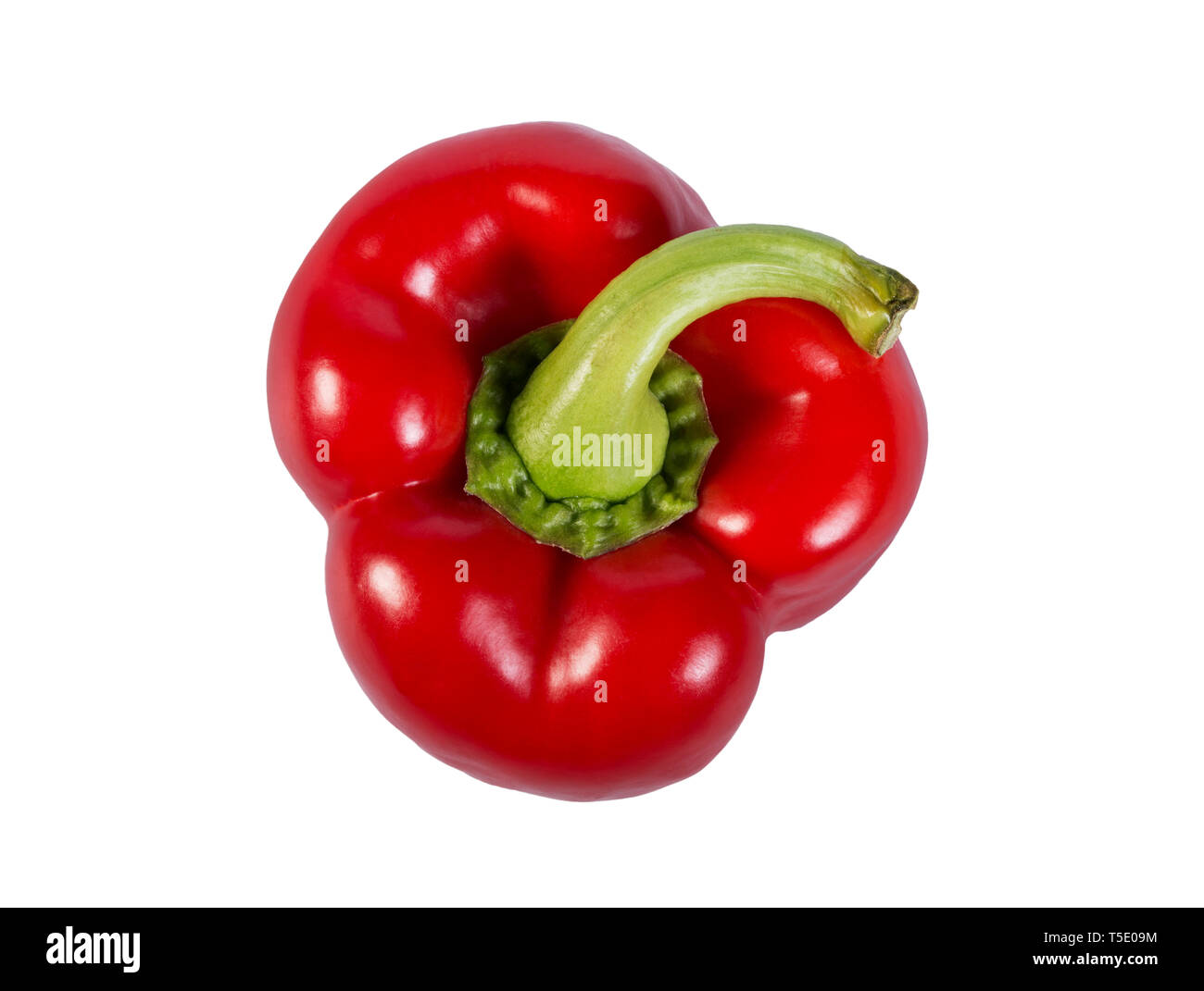 Red paprika isolated on white background Stock Photo - Alamy