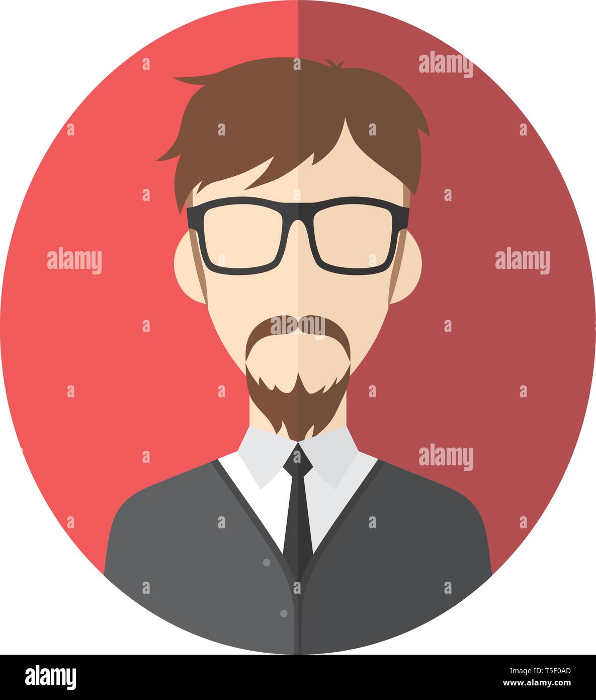 retro gentleman avatar portrait profile picture icon vector Stock ...