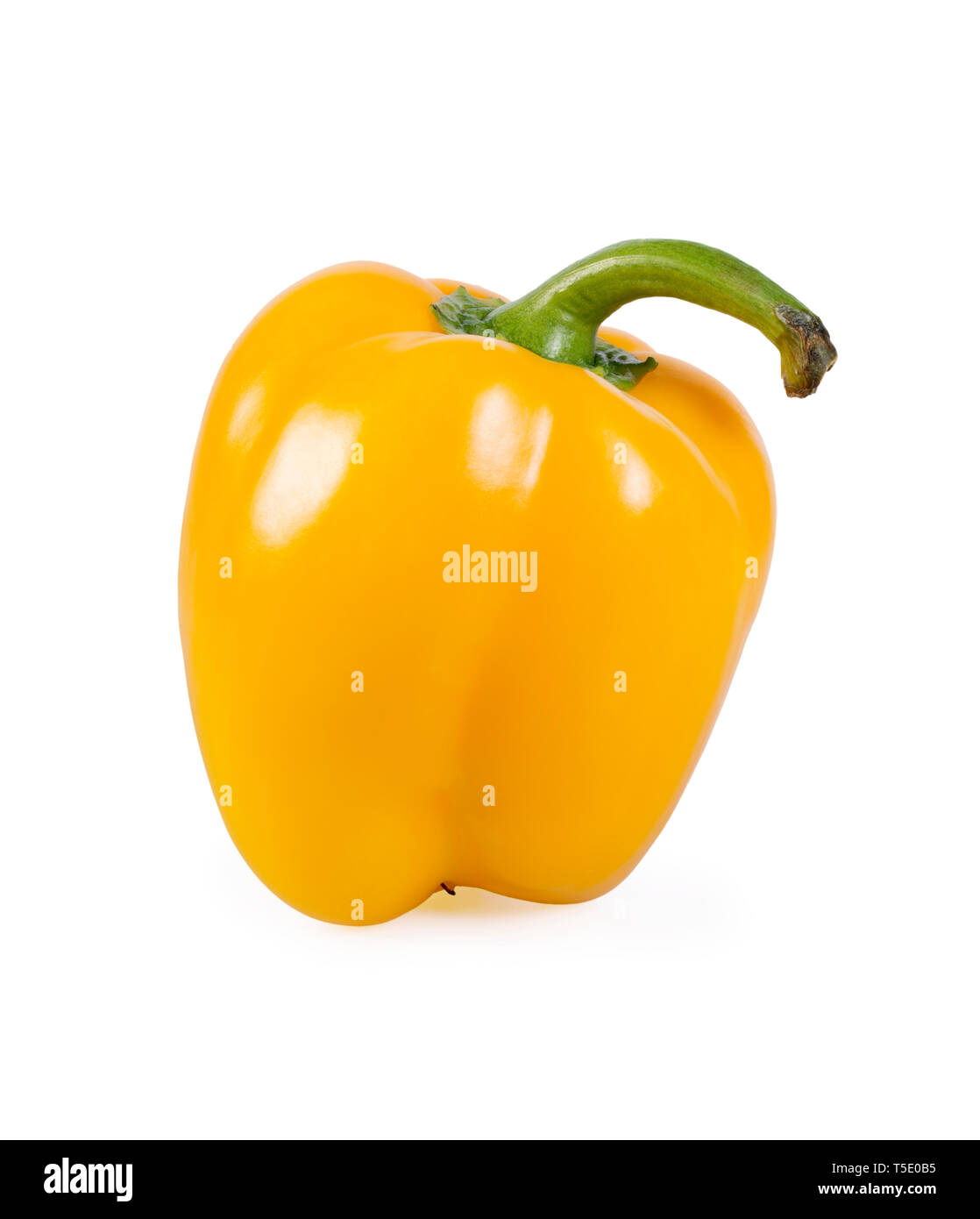 Yellow paprika isolated on white background Stock Photo - Alamy