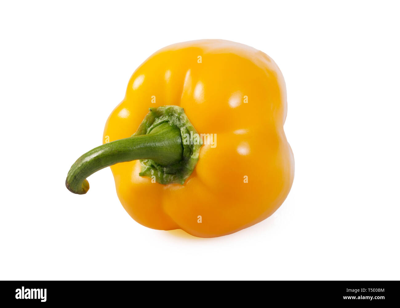 Yellow paprika isolated on white background Stock Photo - Alamy