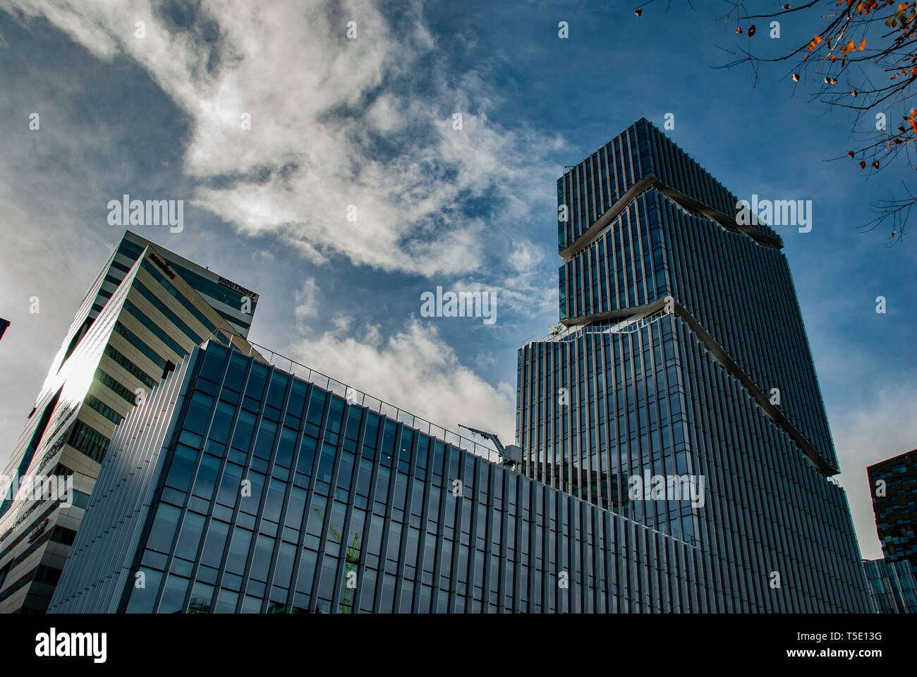 Modern architecture at the Zuidas close to Amsterdam city Center Stock ...