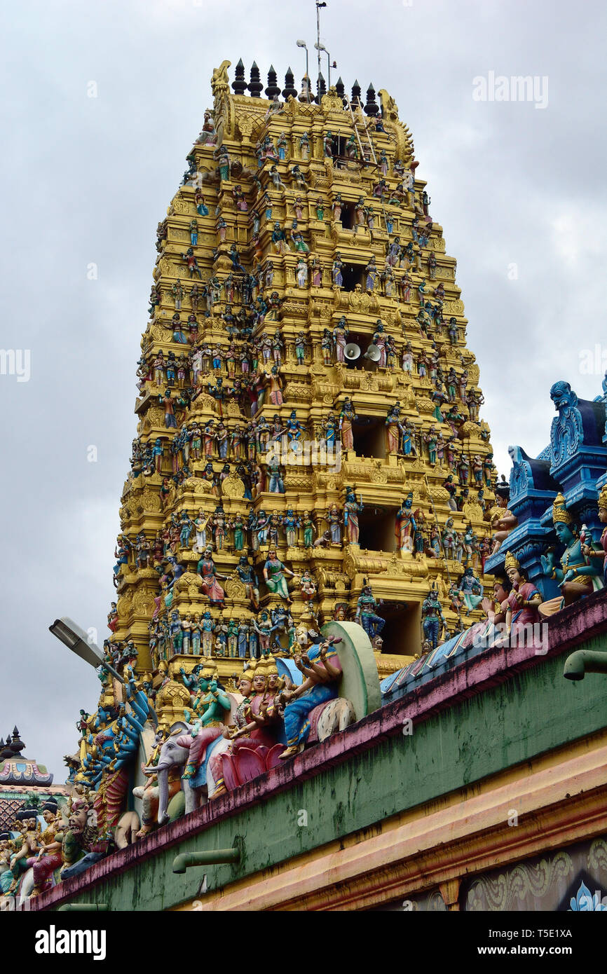 Sri Muthumariamman Thevasthanam Hindu Temple, Matale, Sri Lanka Stock ...