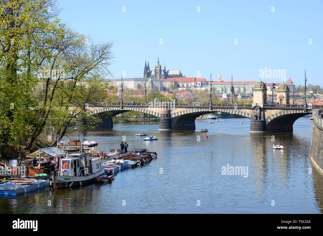 Legion Bridge in Prague Stock Photo - Alamy