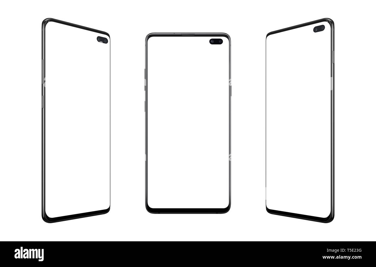 Smart phone display Black and White Stock Photos & Images - Alamy