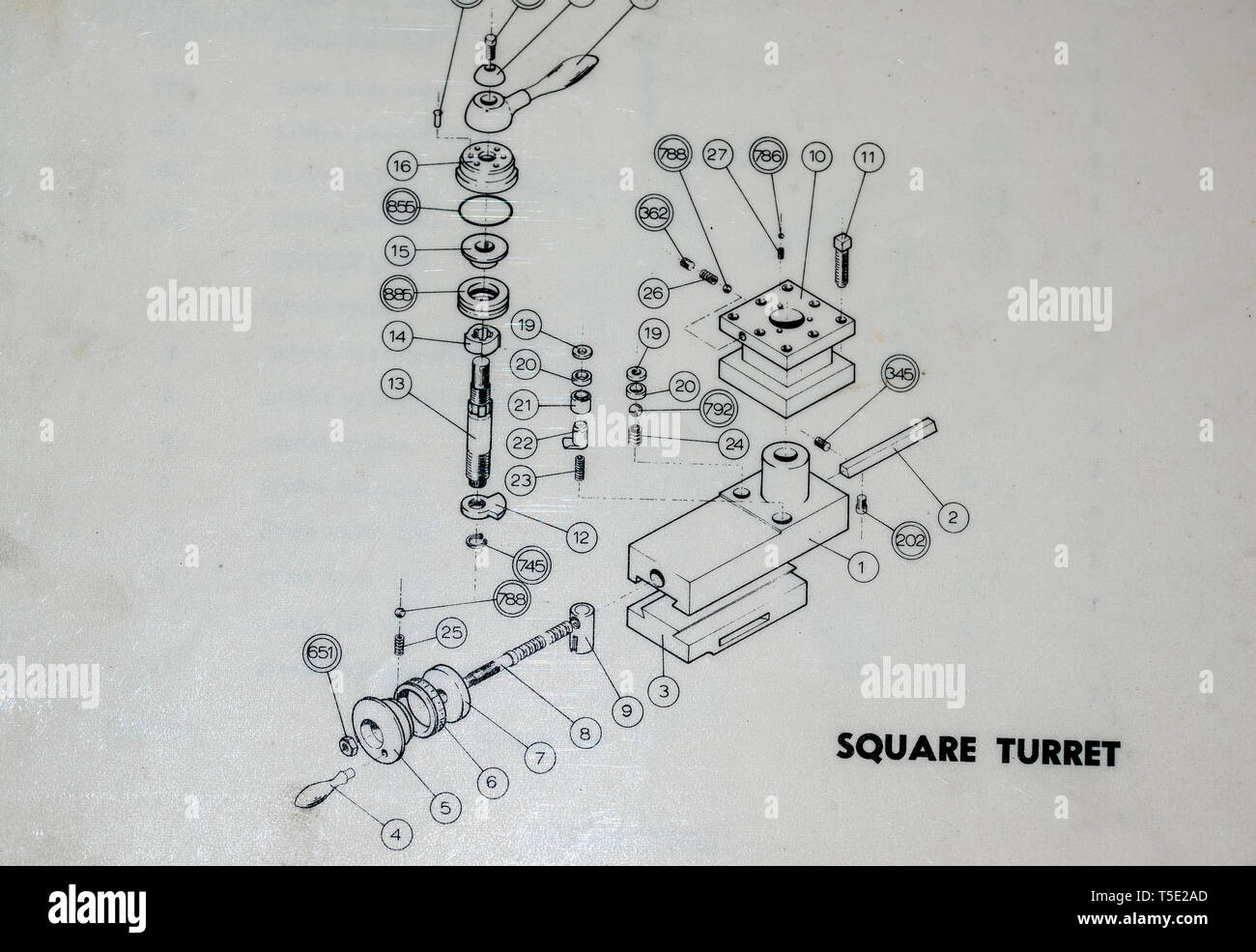 Technical engineering diagrams Stock Photo - Alamy