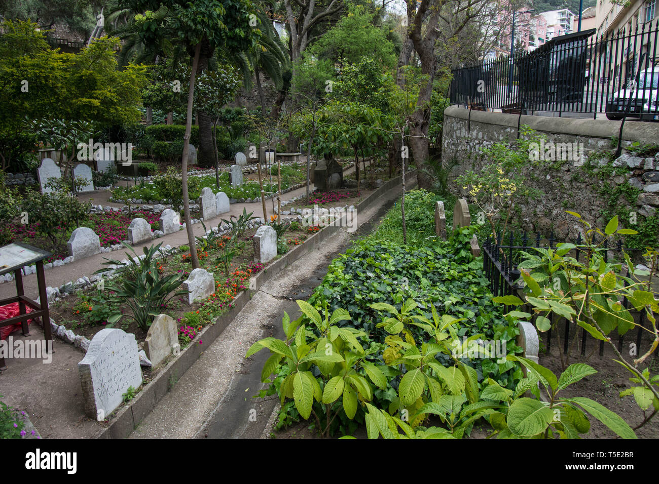 Sailers cemetery in Gibraltar from Trafalgar old battle Nelson Sailers ...