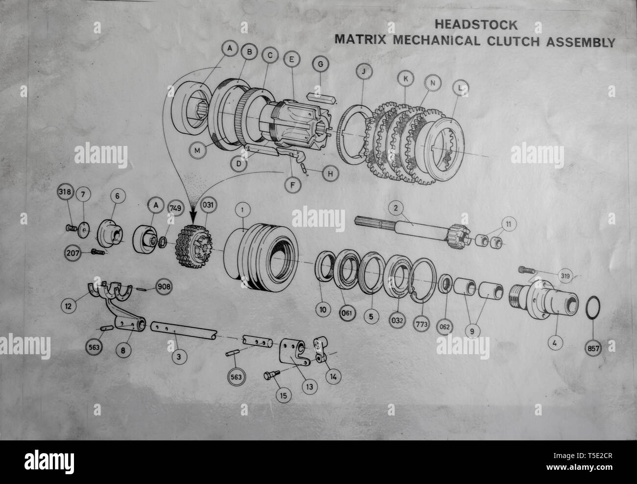 Technical engineering diagrams Stock Photo - Alamy