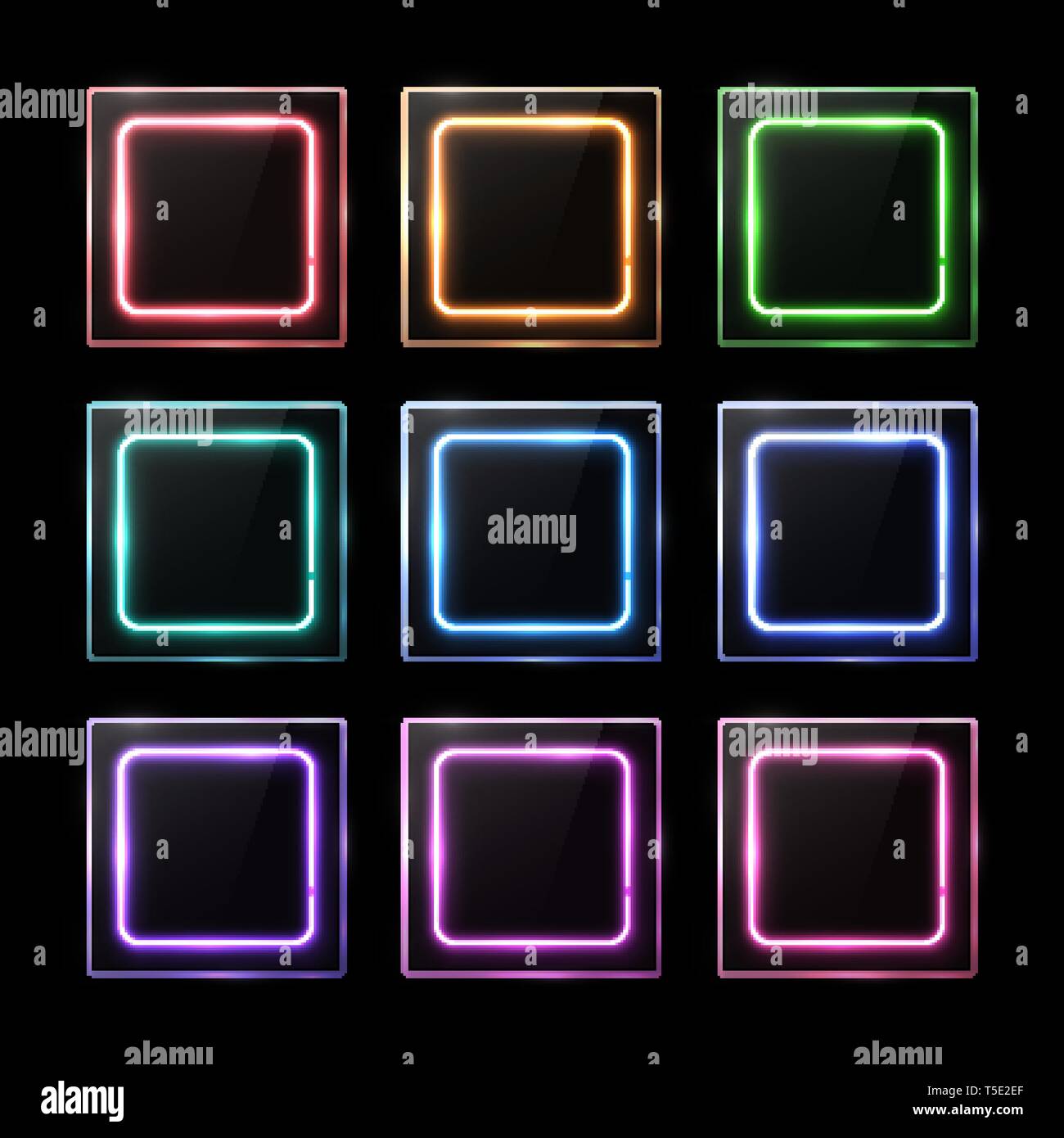 Empty button banner shape Stock Vector Images - Alamy