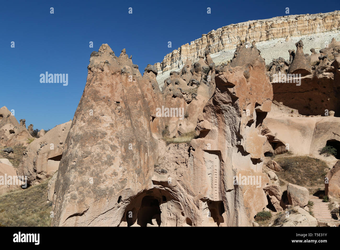 Rock Formations in Zelve Valley, Cappadocia, Nevsehir City, Turkey ...