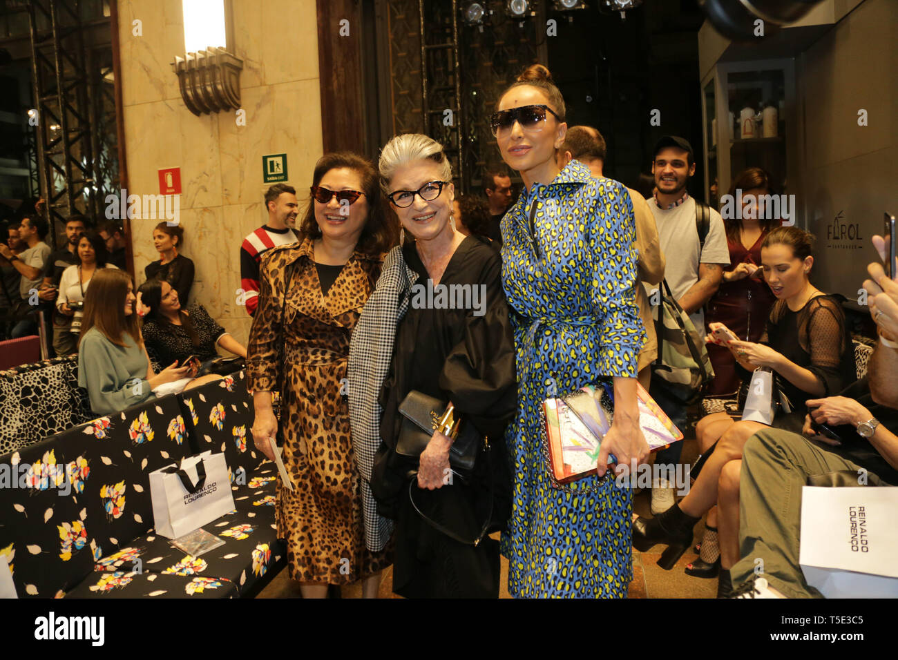 Sao Paulo, Brazil. 22nd Apr, 2019. Presence of some famous people ...