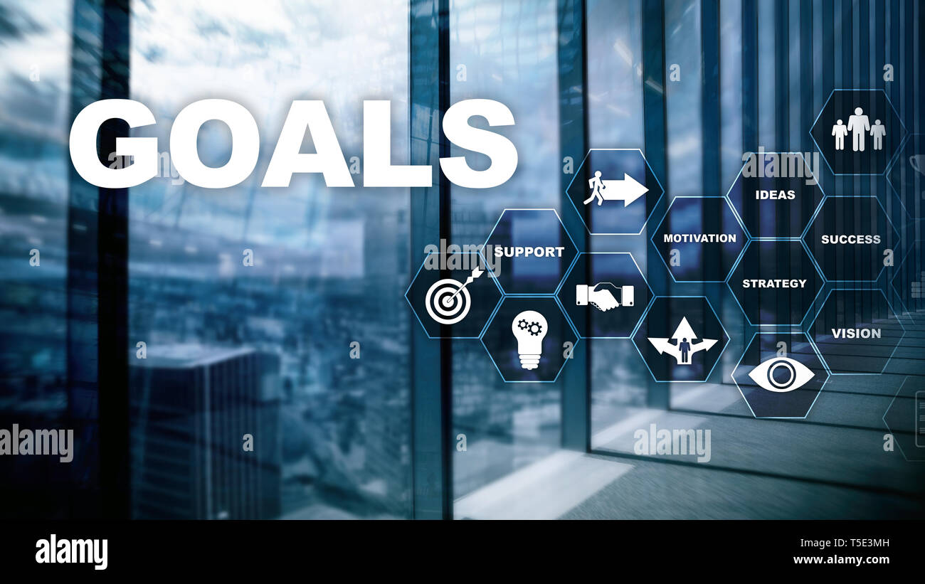 Target Goals Expectations Achievement Graphic Concept. Business ...